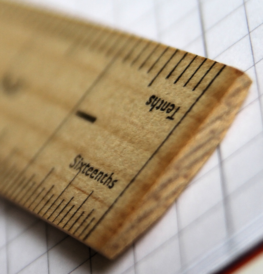 Stephens wooden ruler 12" / 30cm - Bleistift